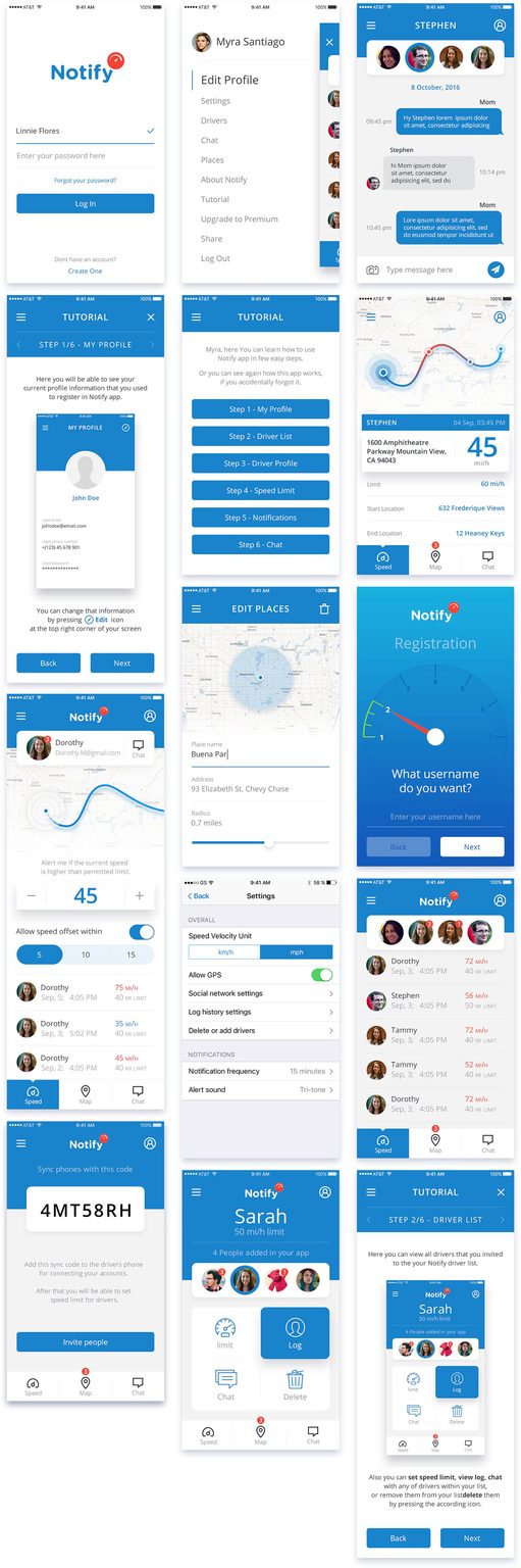 Notify Mobile App Design Case Study | Fuselab Creative