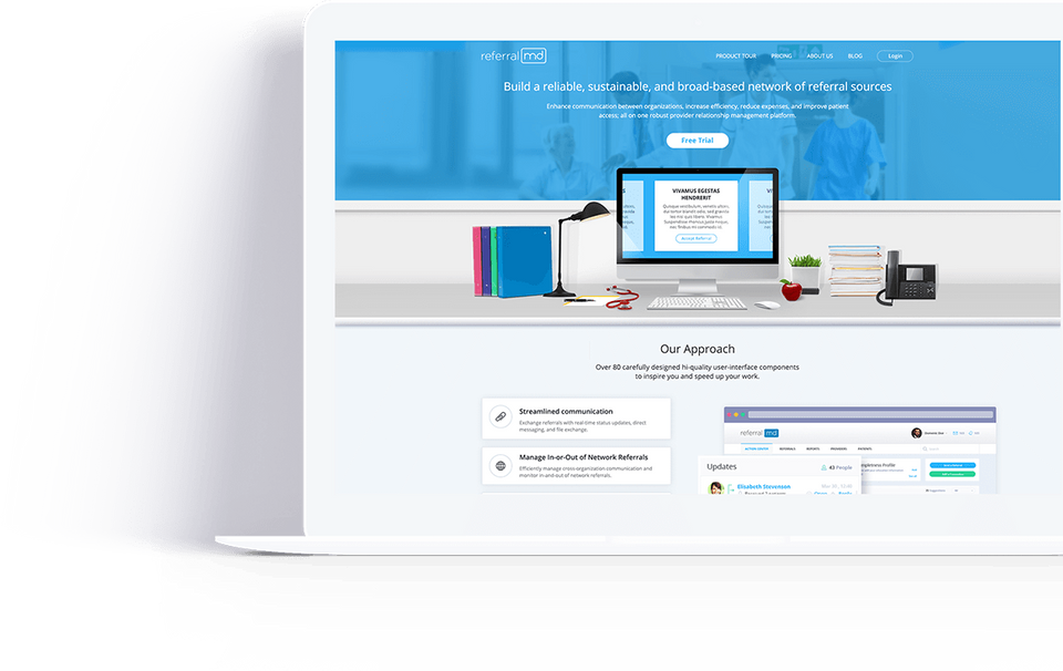 Referral MD UI/UX Design Case Study | Fuselab Creative