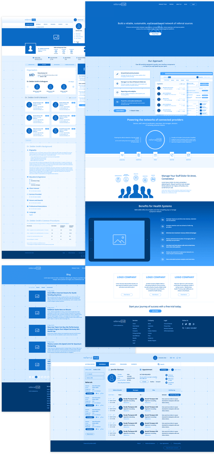 Referral MD UI/UX Design Case Study | Fuselab Creative