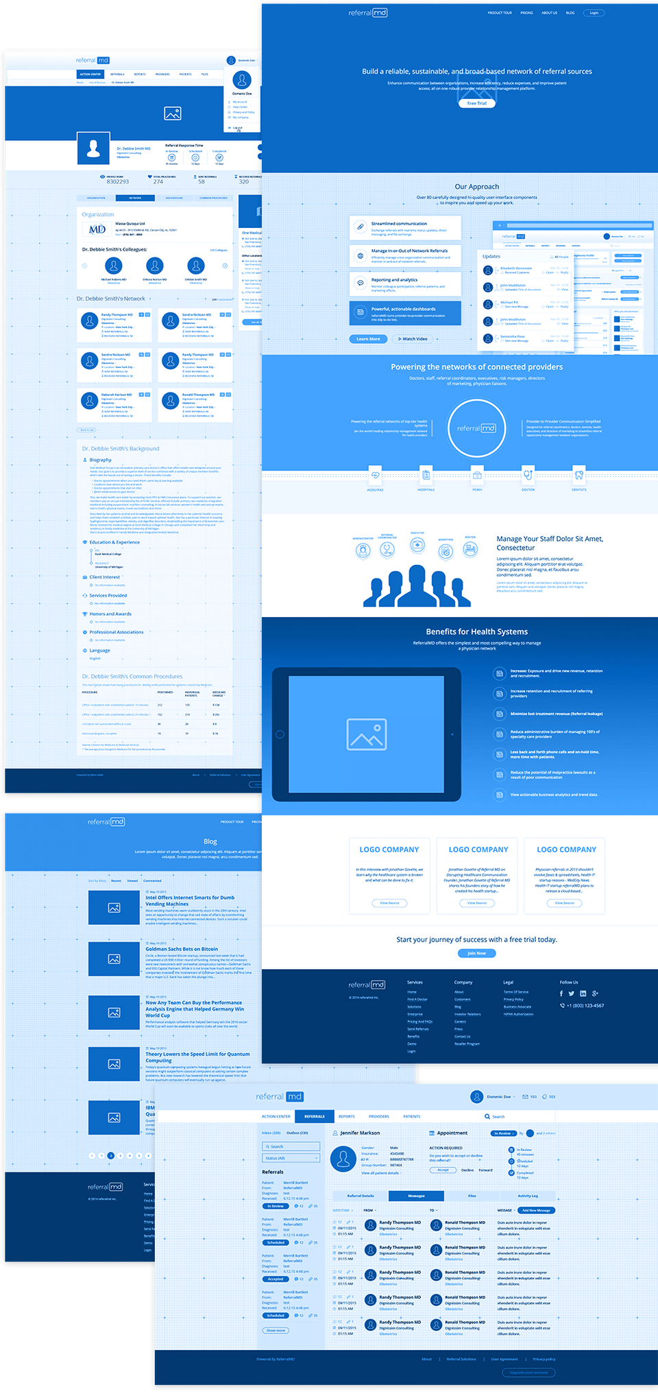 Referral MD UI/UX Design Case Study | Fuselab Creative
