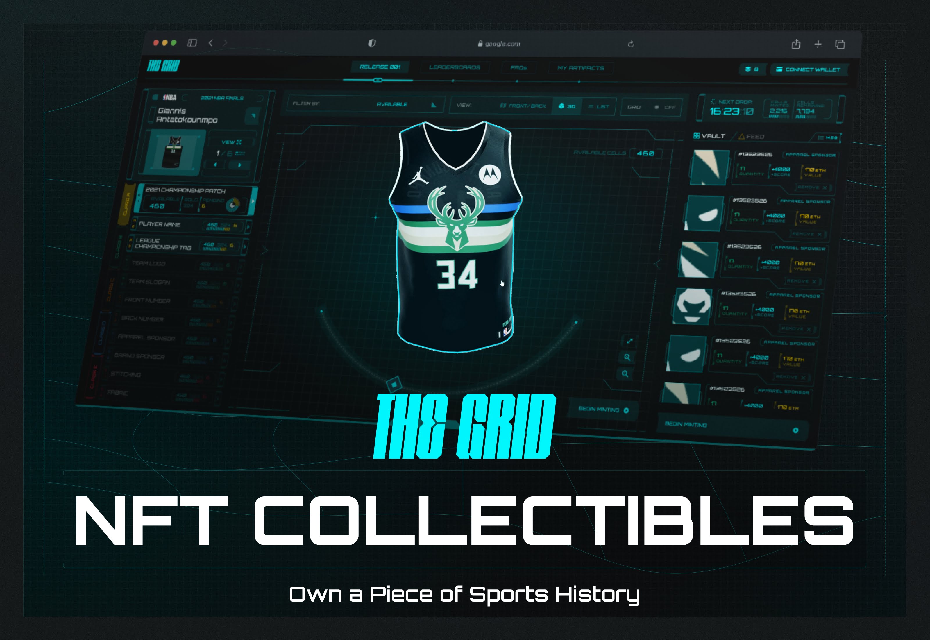 The Grid Nostalgia NFT Marketplace Design | Fuselab Creative