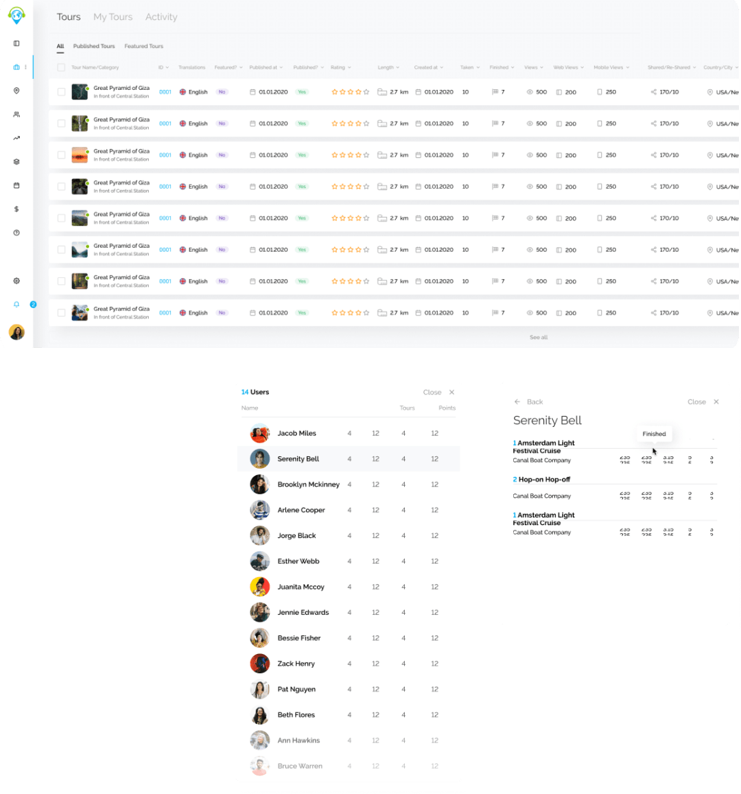 Geoturist Platform UI/UX Design | Fuselab Creative