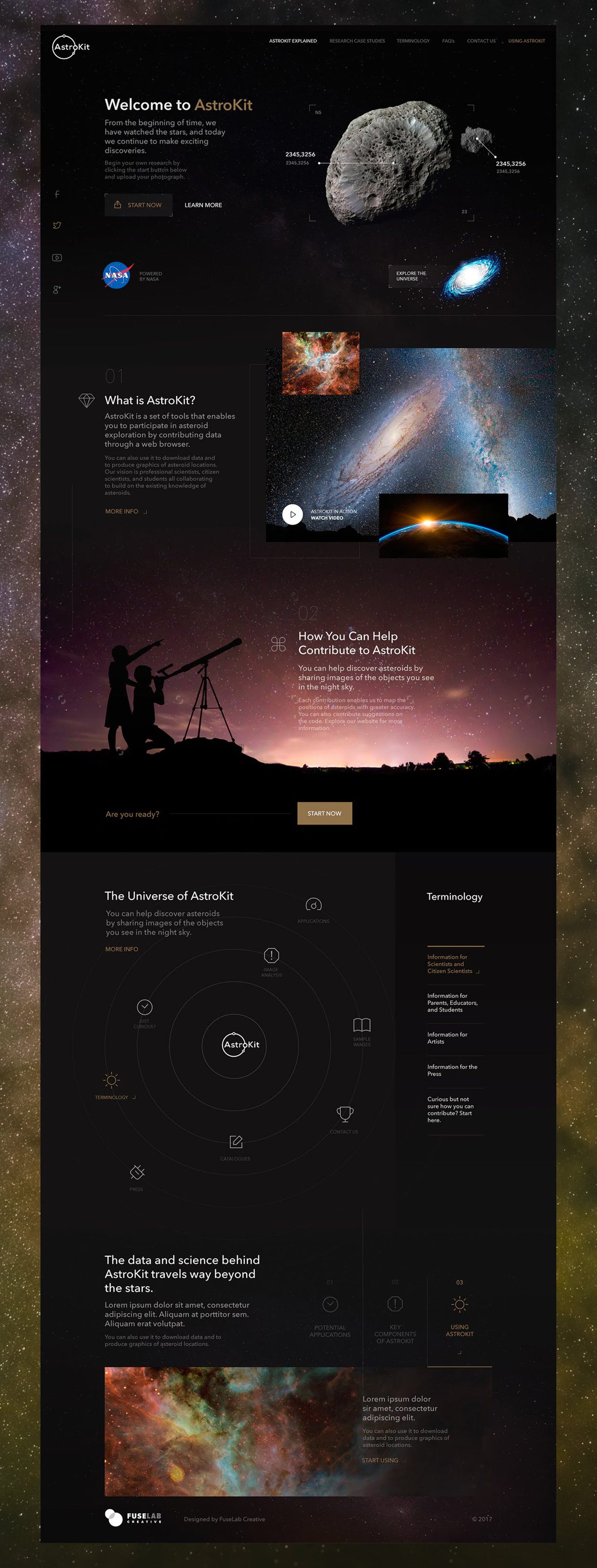 Astro Kit Nasa UI/UX Design Case Study | Fuselab Creative