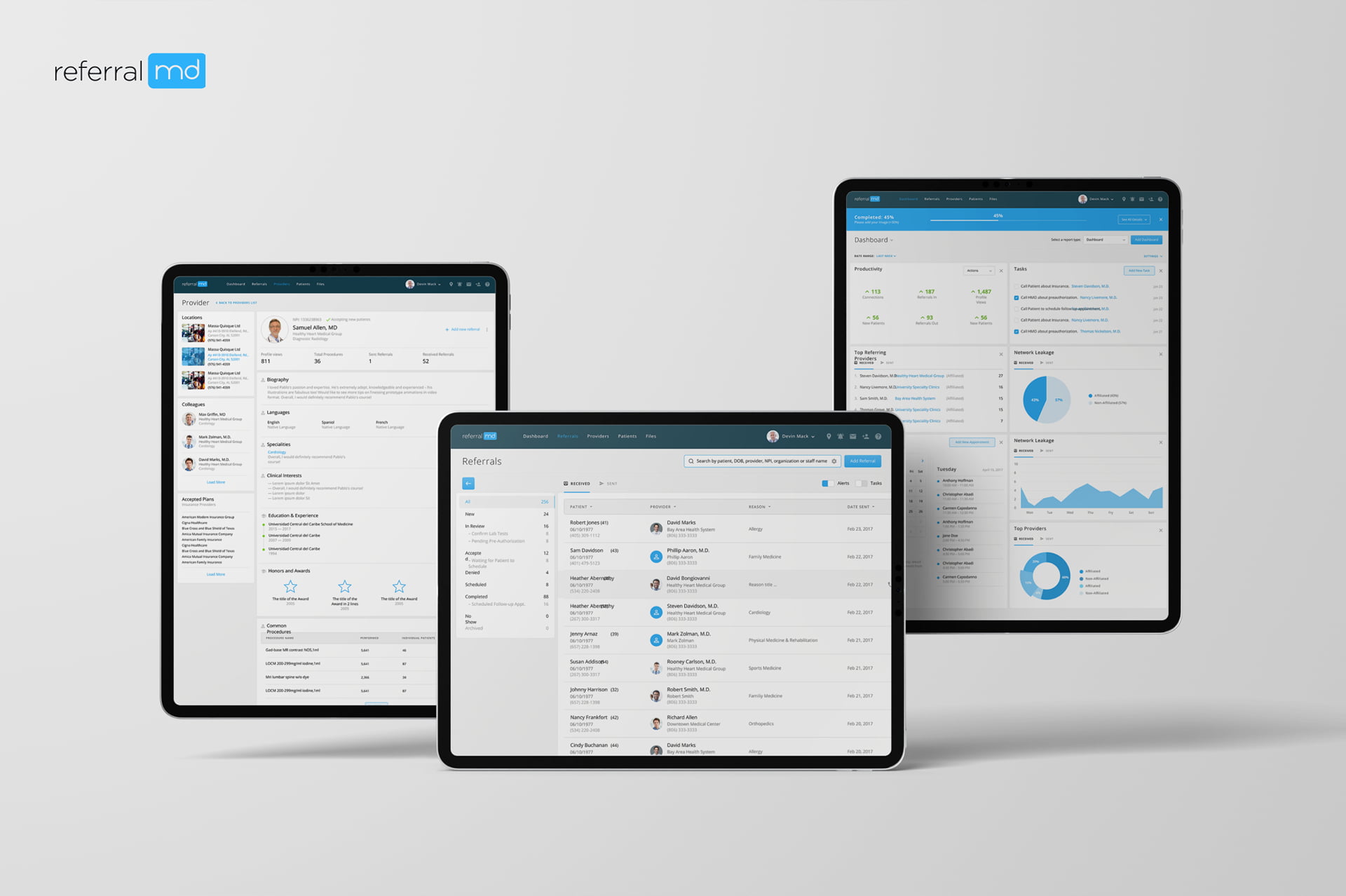Referral MD UI/UX Design Case Study | Fuselab Creative
