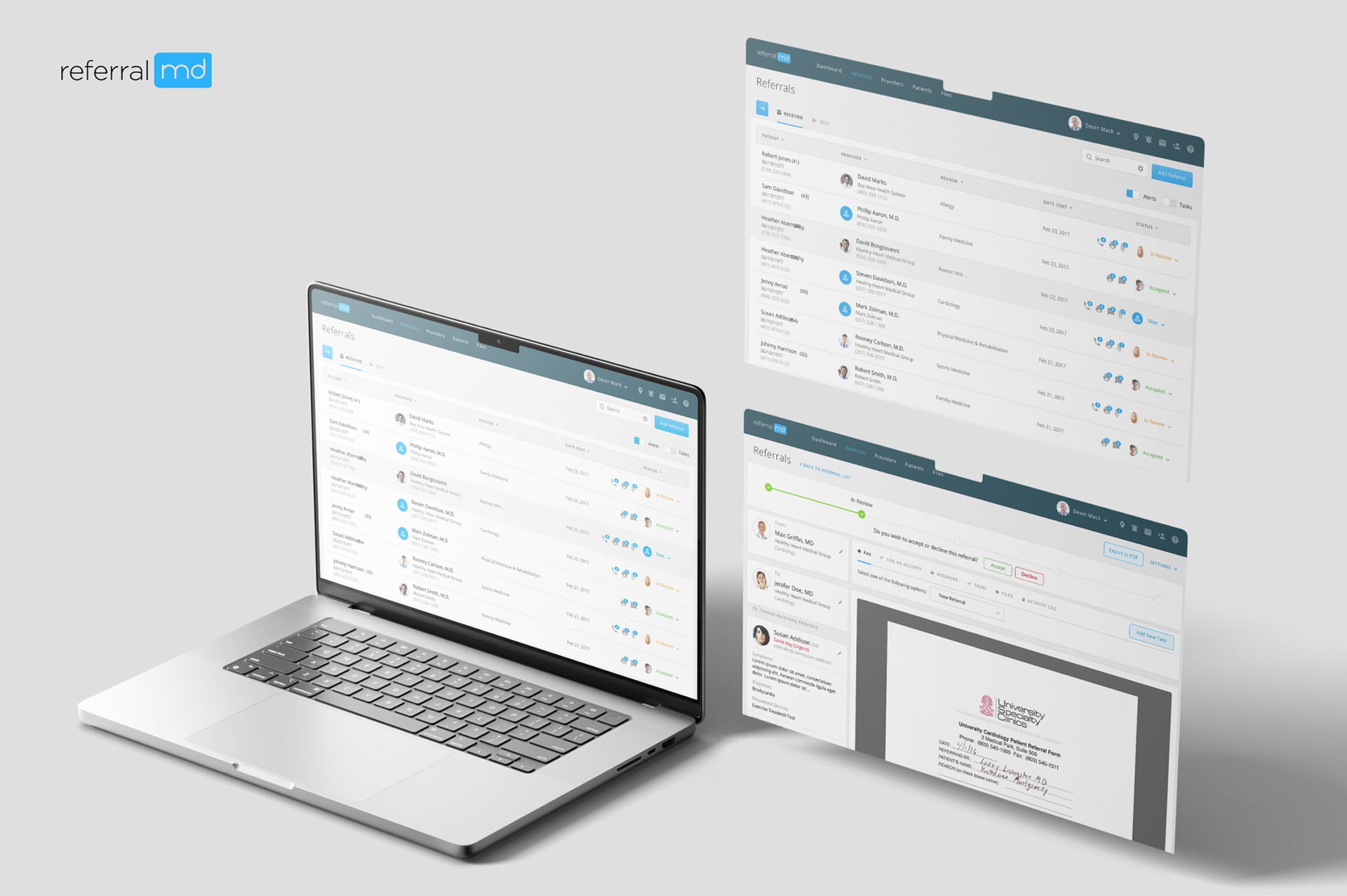 Referral MD UI/UX Design Case Study | Fuselab Creative